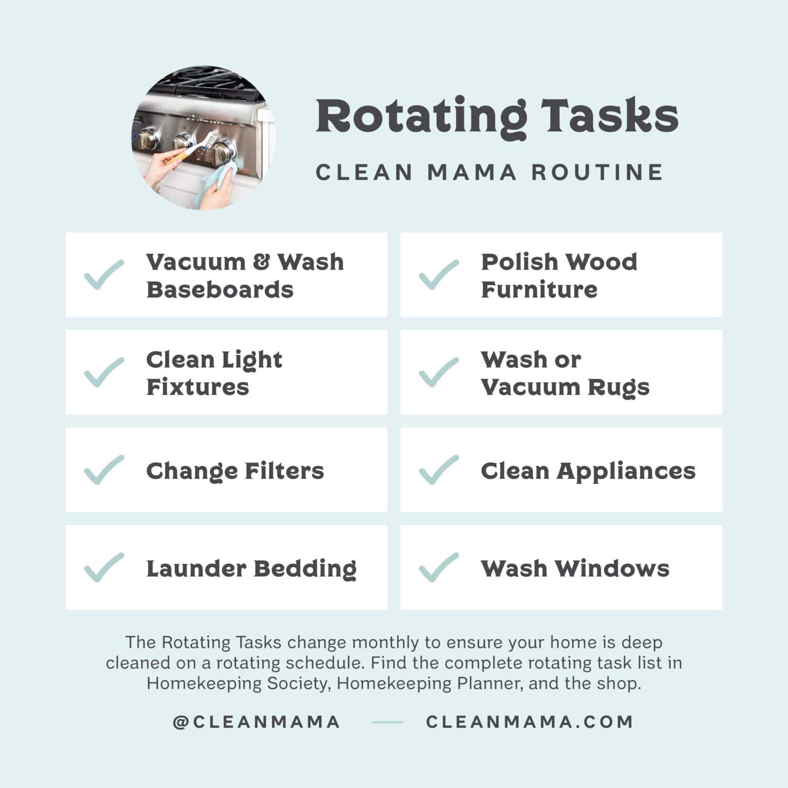 Clean Mama Working Routine